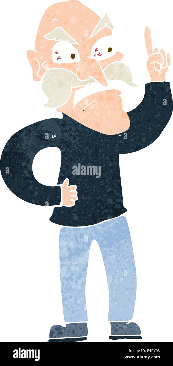 cartoon old man laying down rules Stock Vector Image & Art - Alamy