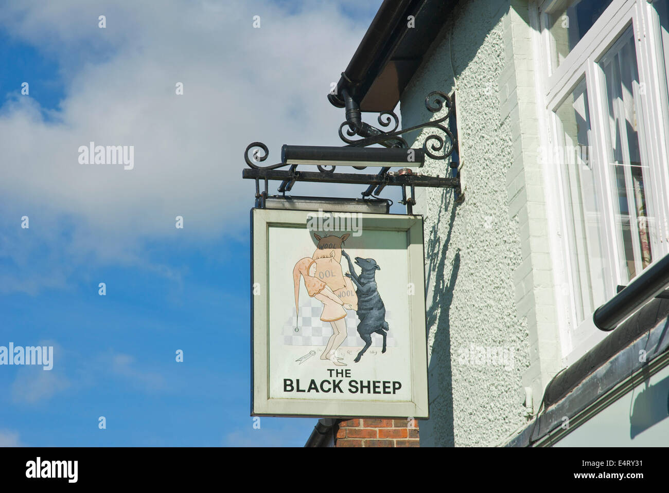 Sign for the Black Sheep pub, Sheep Street, Petersfield, Hampshire ...