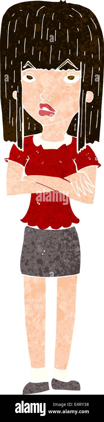 cartoon woman standing Stock Vector Image & Art - Alamy