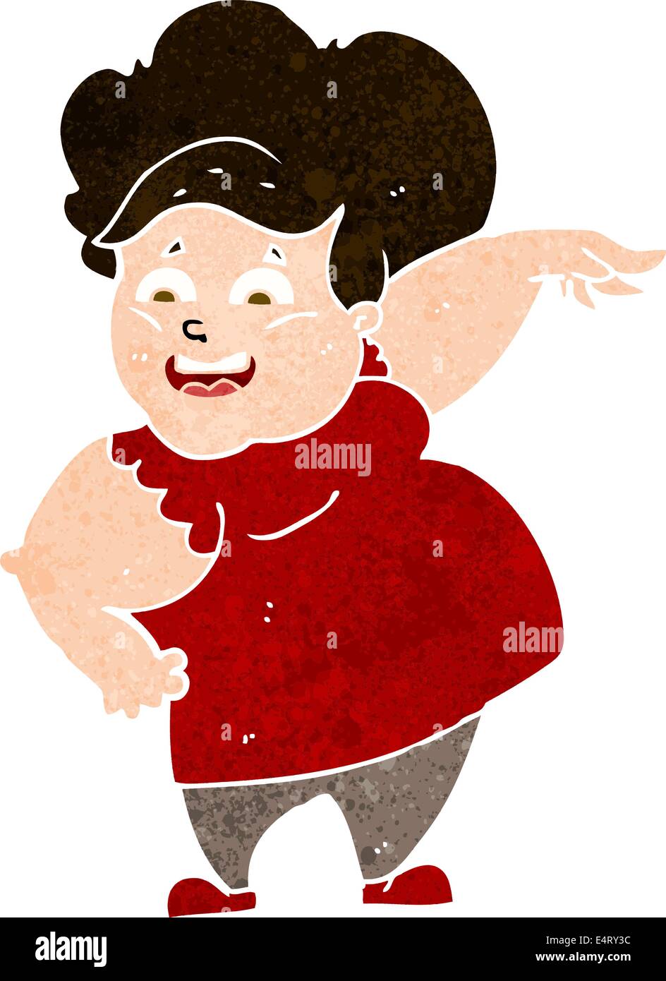 cartoon overweight woman Stock Vector Image & Art - Alamy