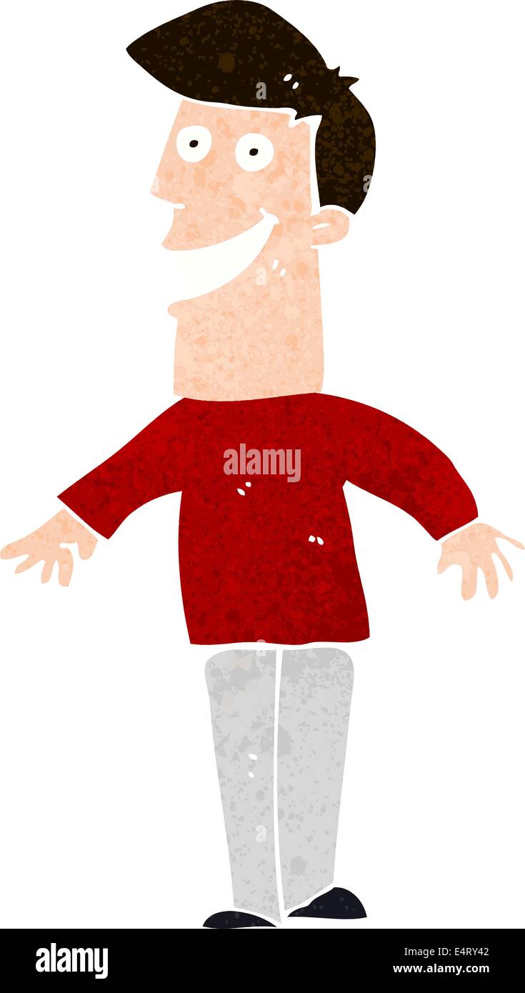 cartoon grinning man Stock Vector Image & Art - Alamy
