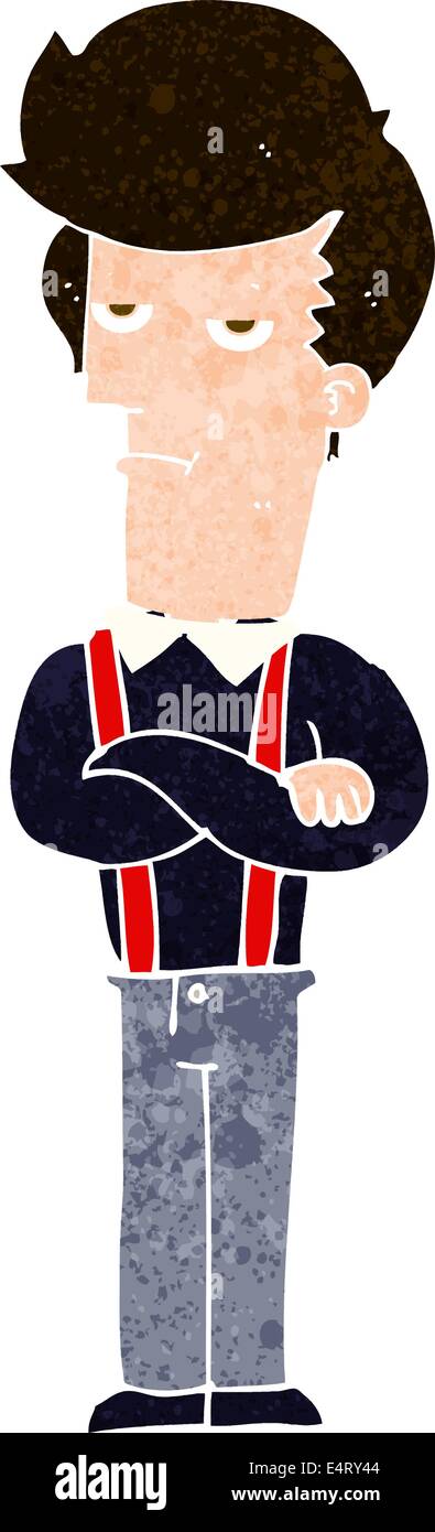 cartoon bored man Stock Vector Image & Art - Alamy