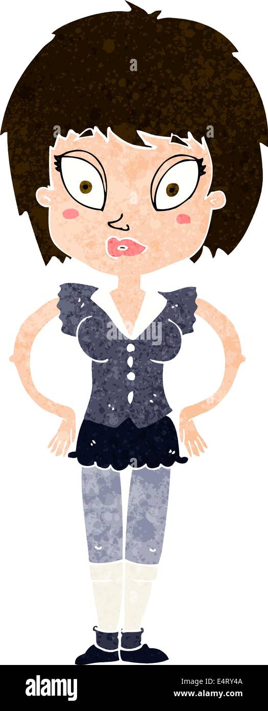 cartoon pretty girl Stock Vector Image & Art - Alamy