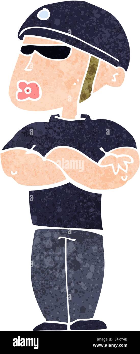 cartoon security guard Stock Vector Image & Art - Alamy