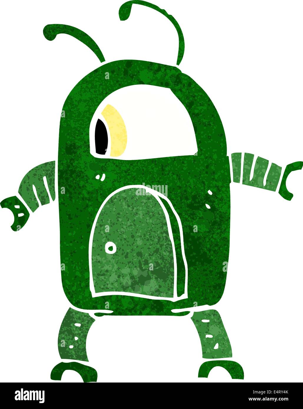 cartoon alien robot Stock Vector Image & Art - Alamy