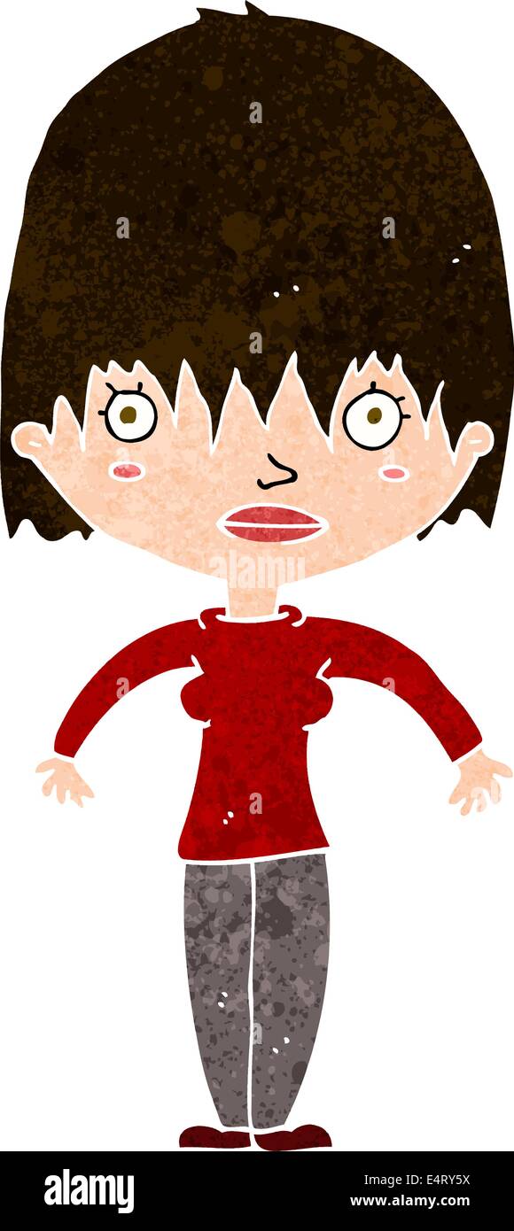 cartoon woman staring Stock Vector Image & Art - Alamy