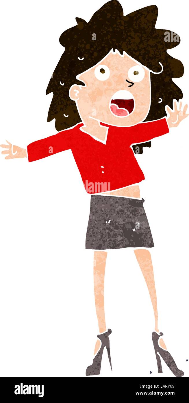 Woman tripping illustration hi-res stock photography and images - Alamy