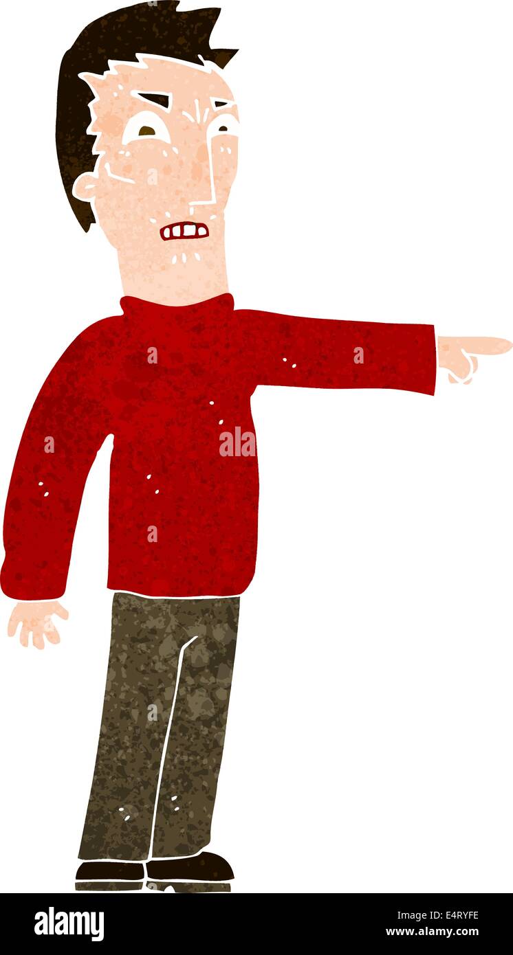 cartoon angry man pointing Stock Vector Image & Art - Alamy