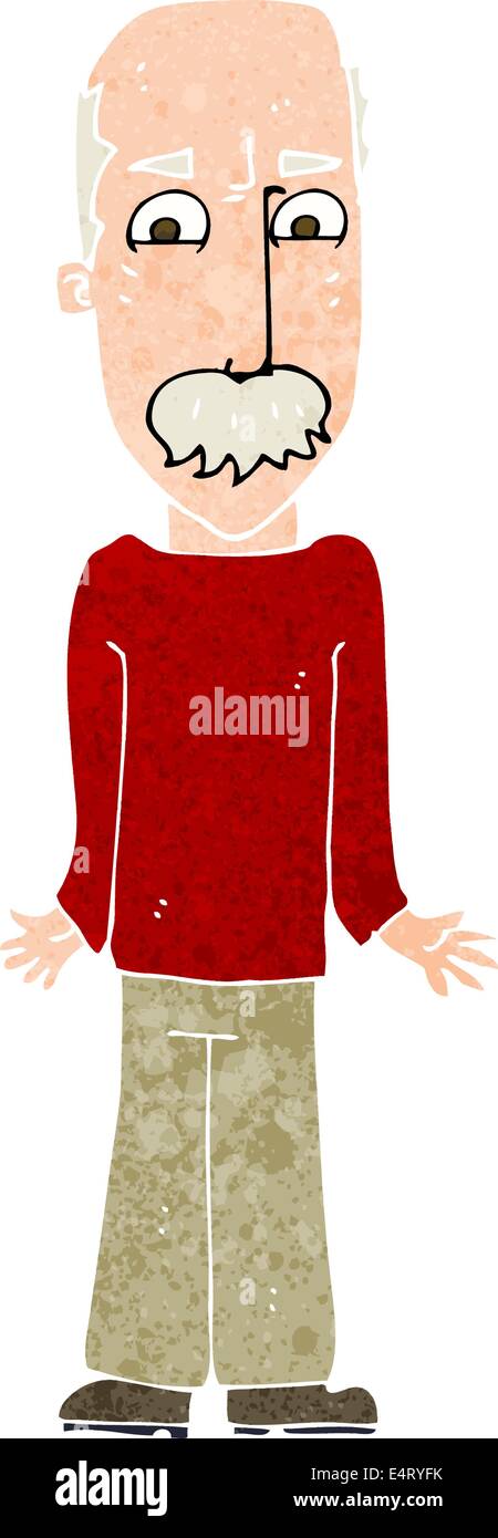 cartoon dad shrugging shoulders Stock Vector Image & Art - Alamy