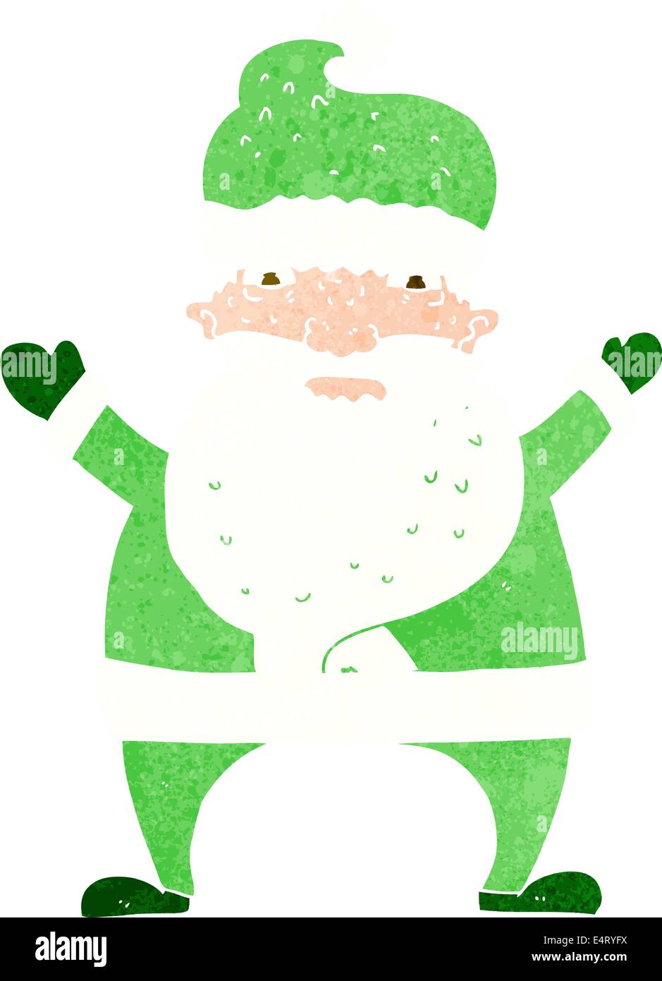 cartoon stressed out santa Stock Vector Image & Art - Alamy