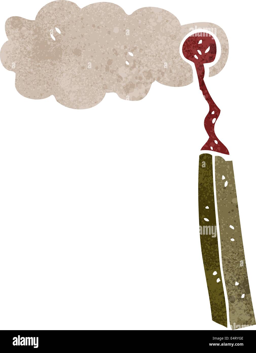 Cartoon burnt match Stock Vector Images - Alamy