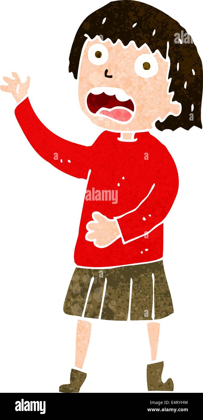 Cartoon stressed out woman hi-res stock photography and images - Alamy