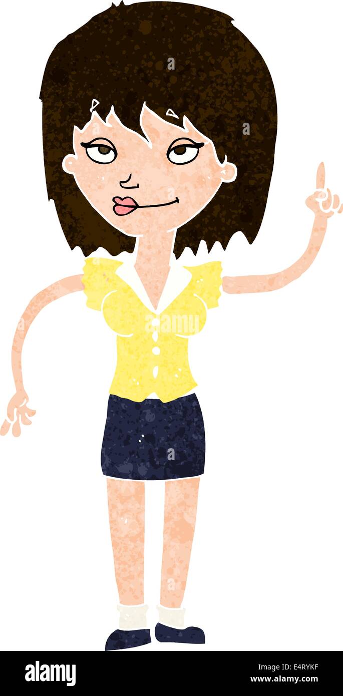 cartoon woman with idea Stock Vector Image & Art - Alamy