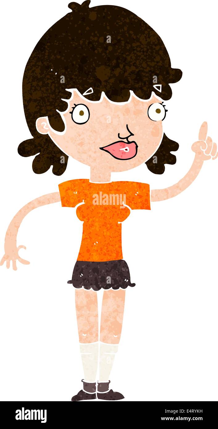 cartoon woman with idea Stock Vector Image & Art - Alamy