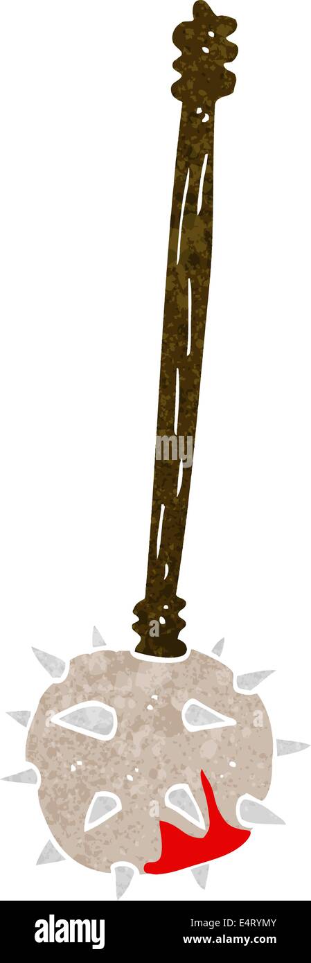 cartoon bloody medieval mace Stock Vector Image & Art - Alamy