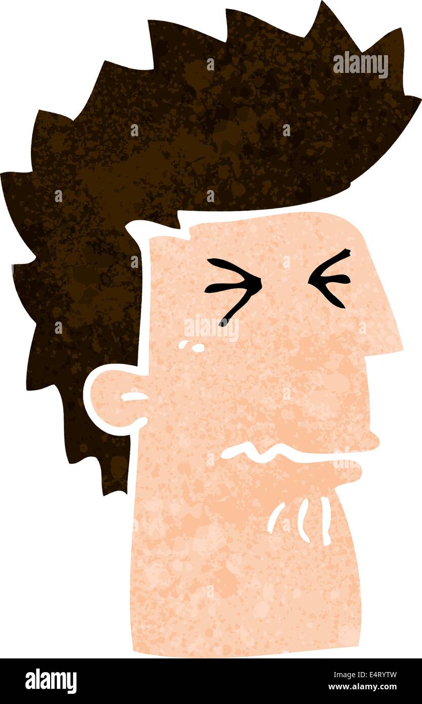 cartoon unhappy man Stock Vector Image & Art - Alamy