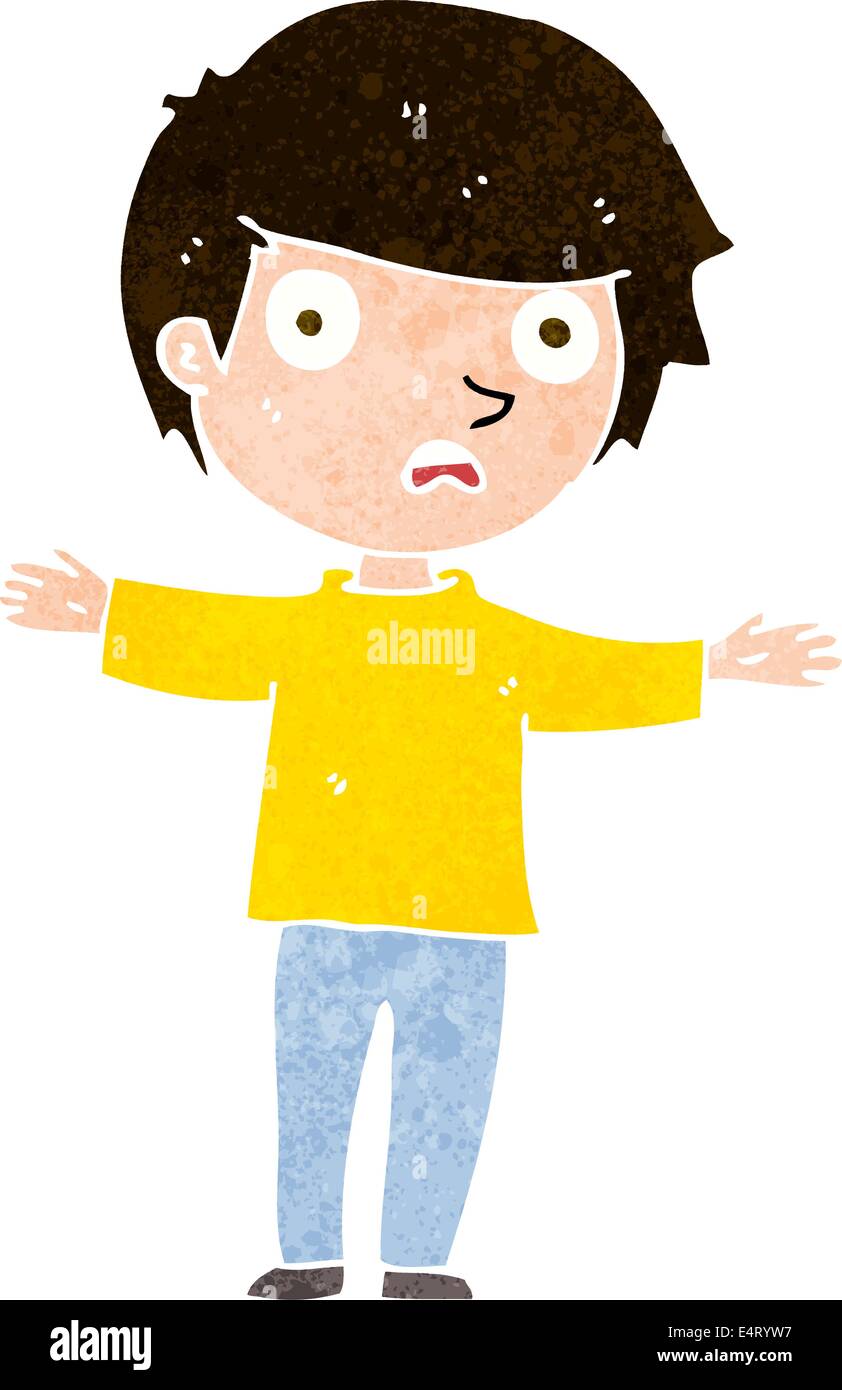 cartoon worried boy Stock Vector Image & Art - Alamy