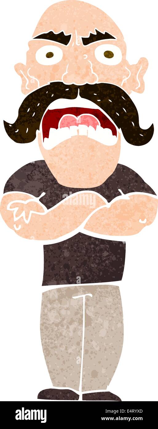 cartoon angry man Stock Vector Image & Art - Alamy