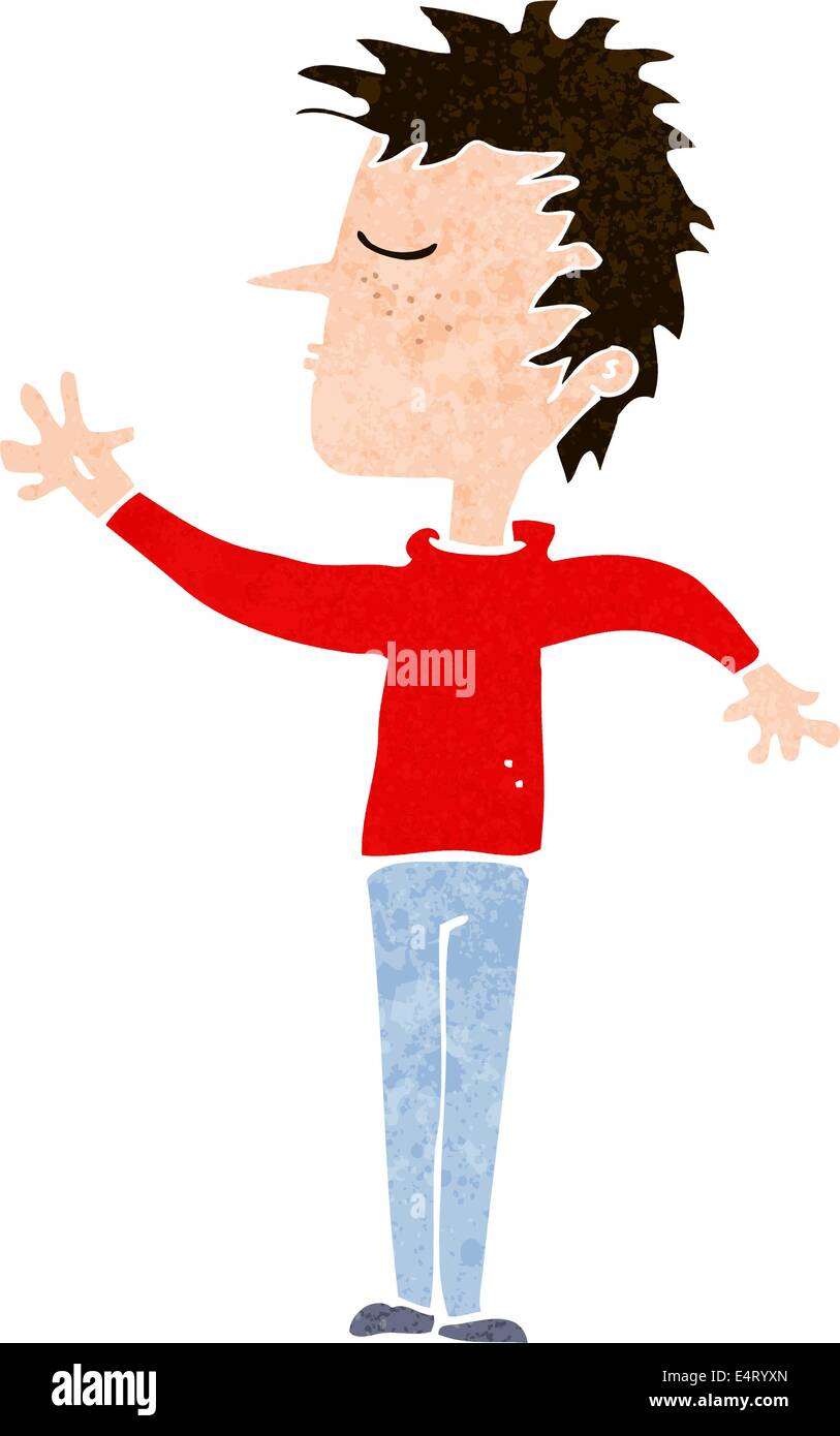 cartoon dismissive man Stock Vector Image & Art - Alamy