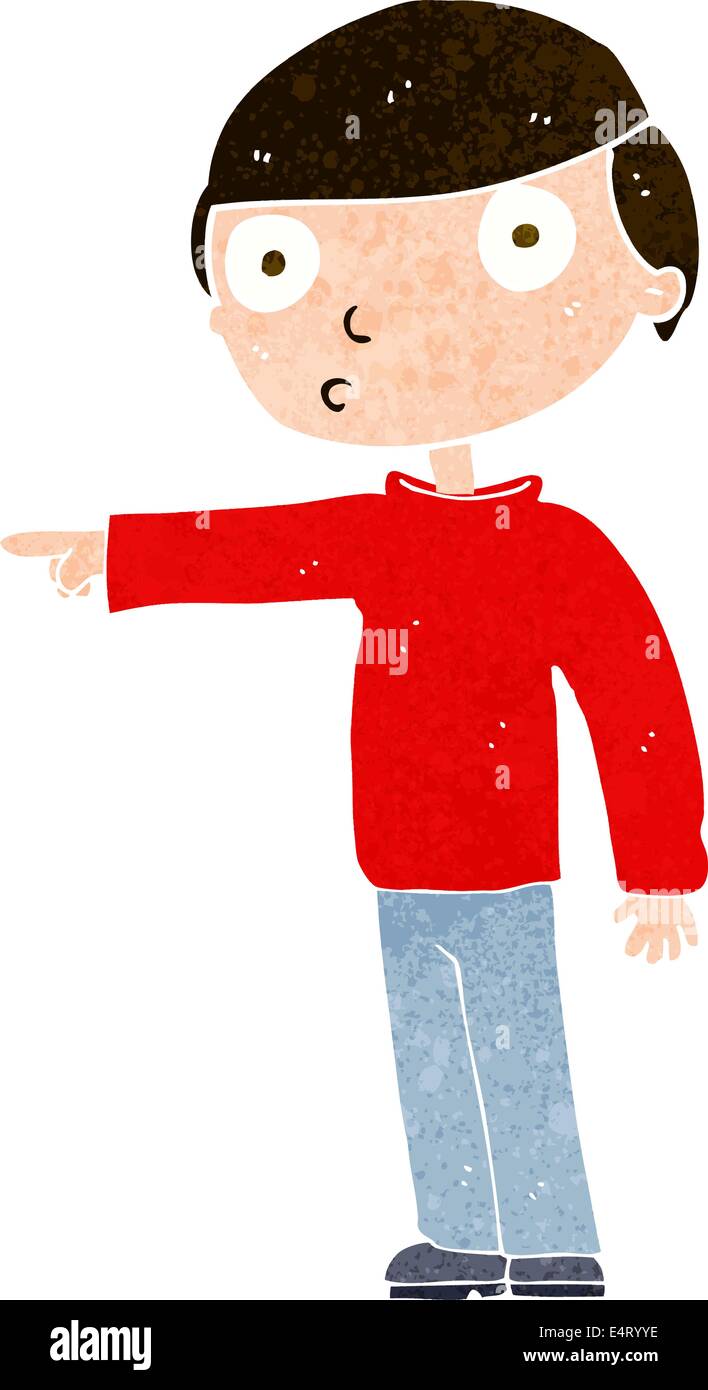 cartoon man pointing Stock Vector Image & Art - Alamy