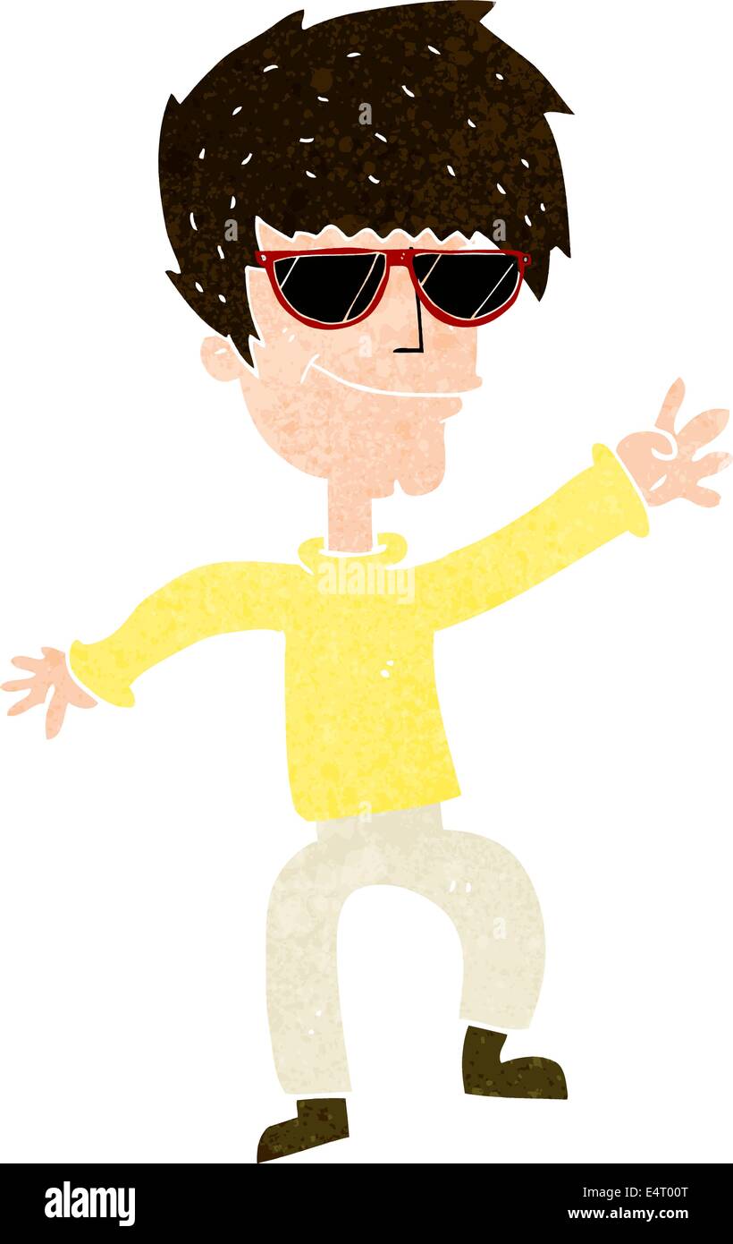 cartoon waving cool guy Stock Vector Image & Art - Alamy
