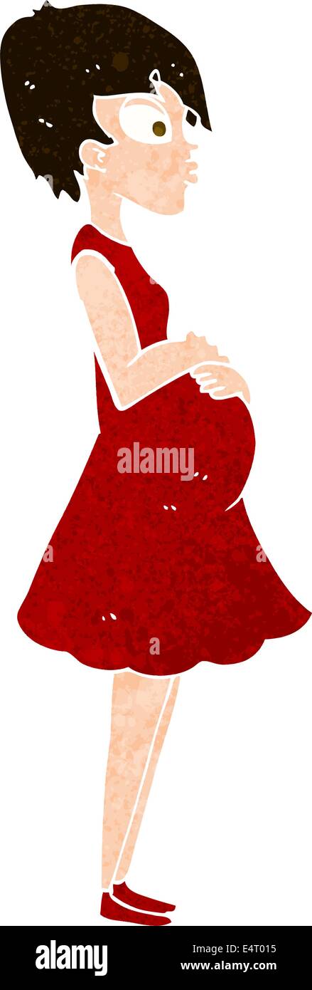 cartoon pregnant woman Stock Vector Image & Art - Alamy