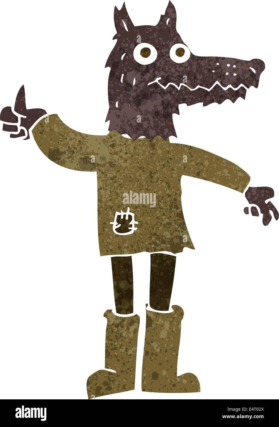 Cartoon wolf man hi-res stock photography and images - Alamy