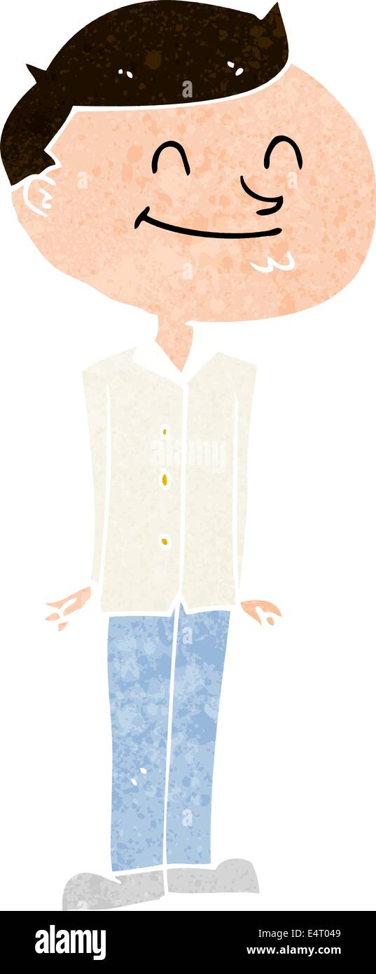 cartoon smiling man Stock Vector Image & Art - Alamy