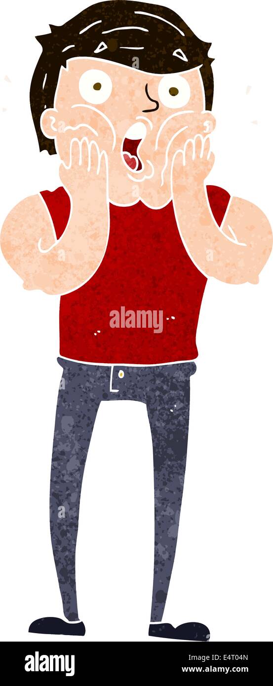 cartoon gasping man Stock Vector Image & Art - Alamy