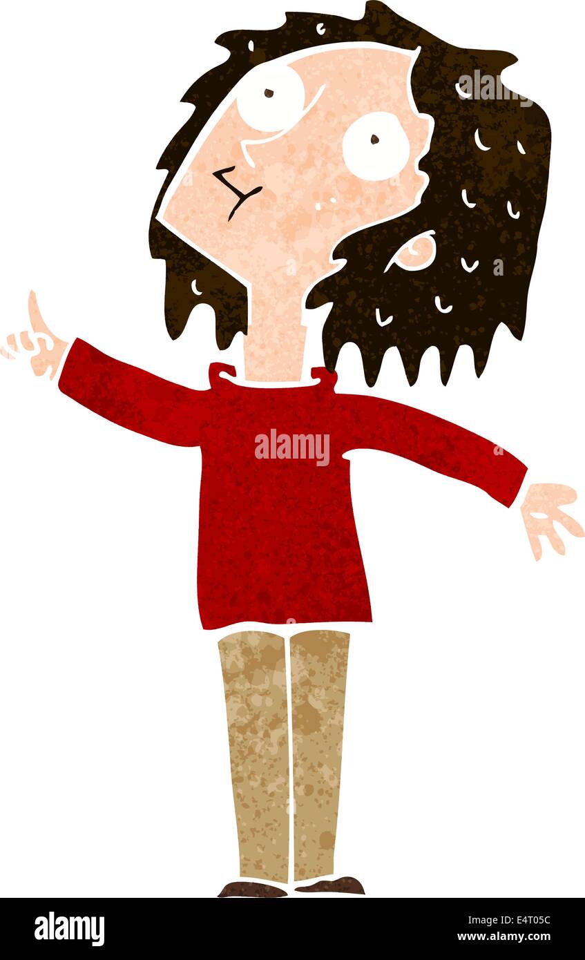 cartoon curious woman Stock Vector Image & Art - Alamy