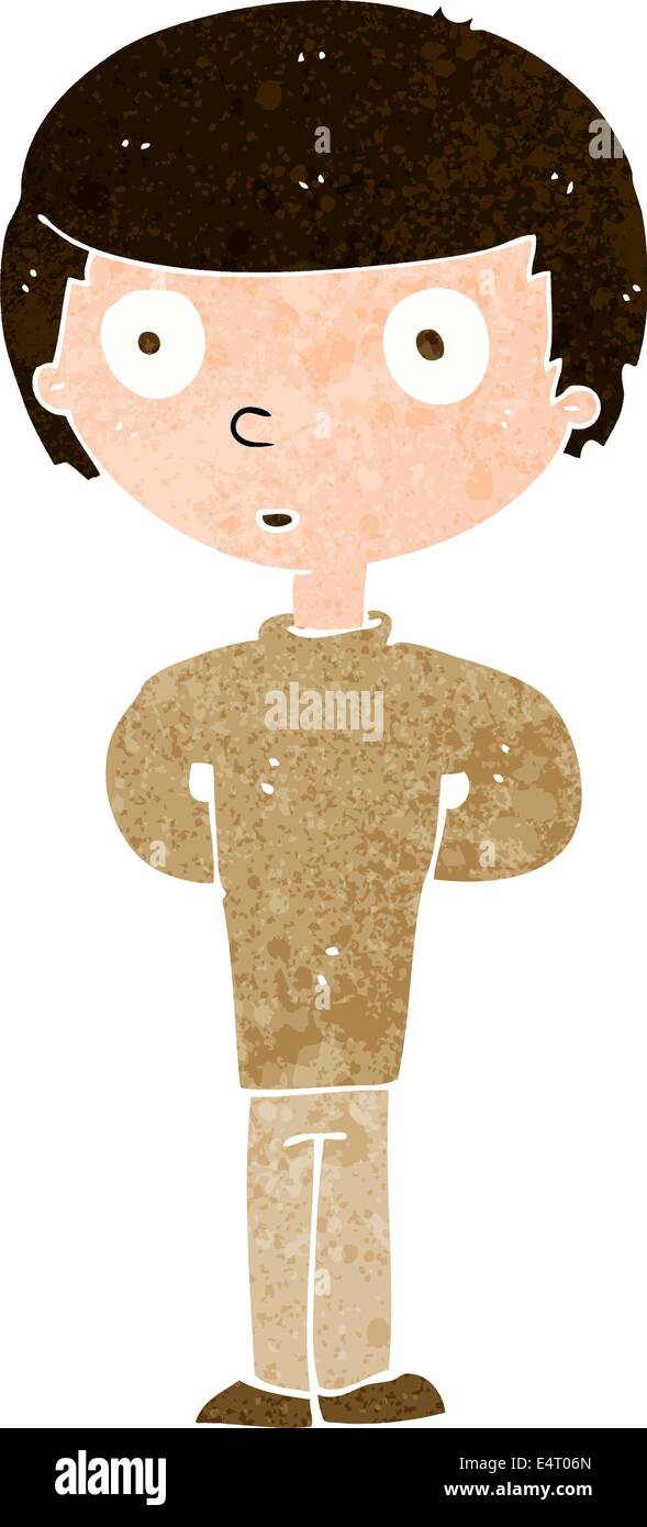 cartoon curious boy Stock Vector Image & Art - Alamy