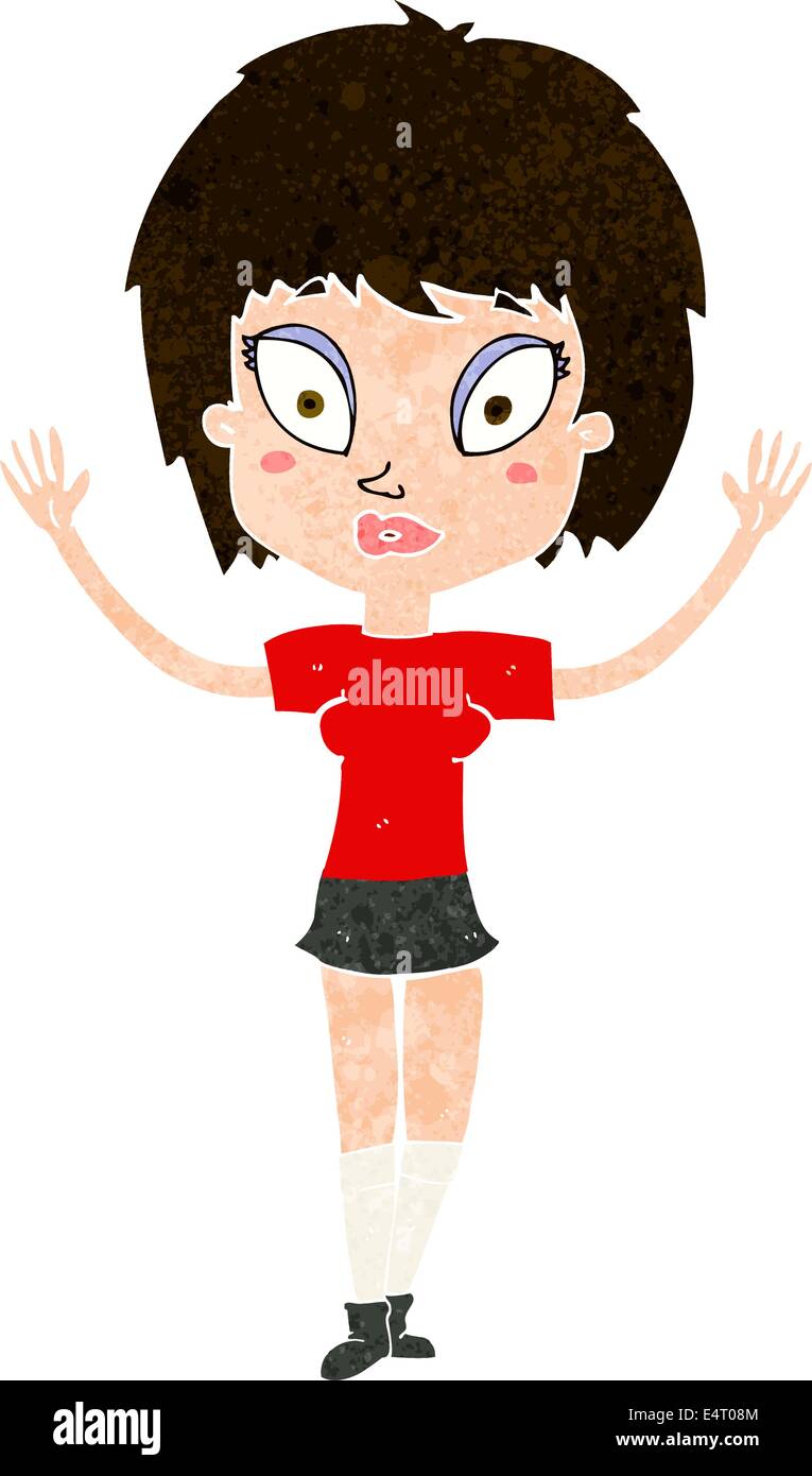 cartoon pretty girl Stock Vector Image & Art - Alamy