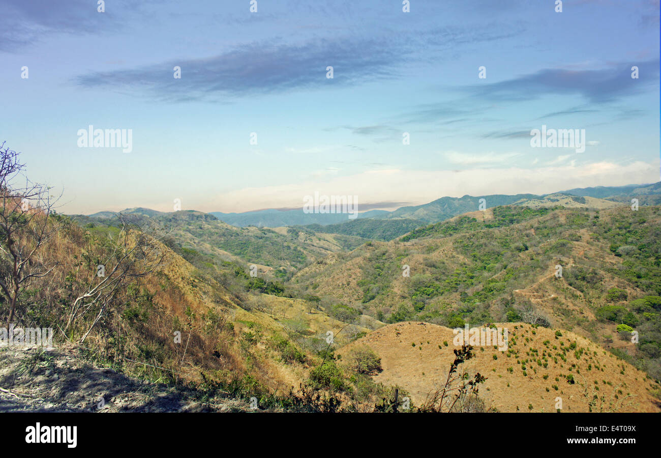 caribbean farmlands in green costa rica Stock Photo - Alamy