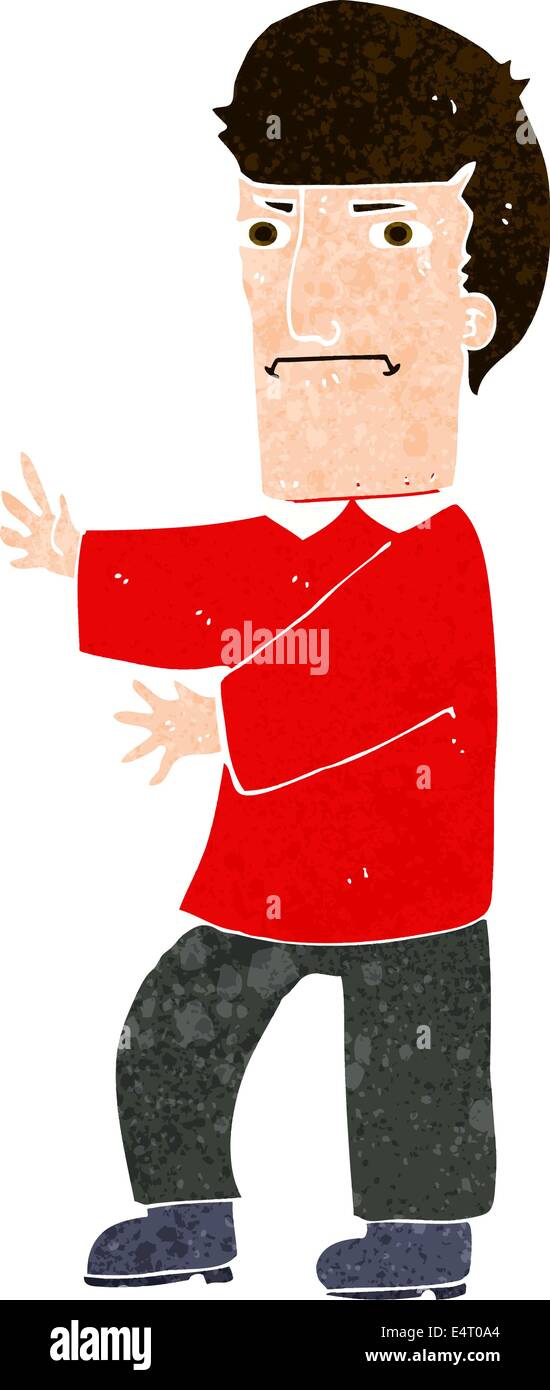 cartoon grumpy man Stock Vector Image & Art - Alamy