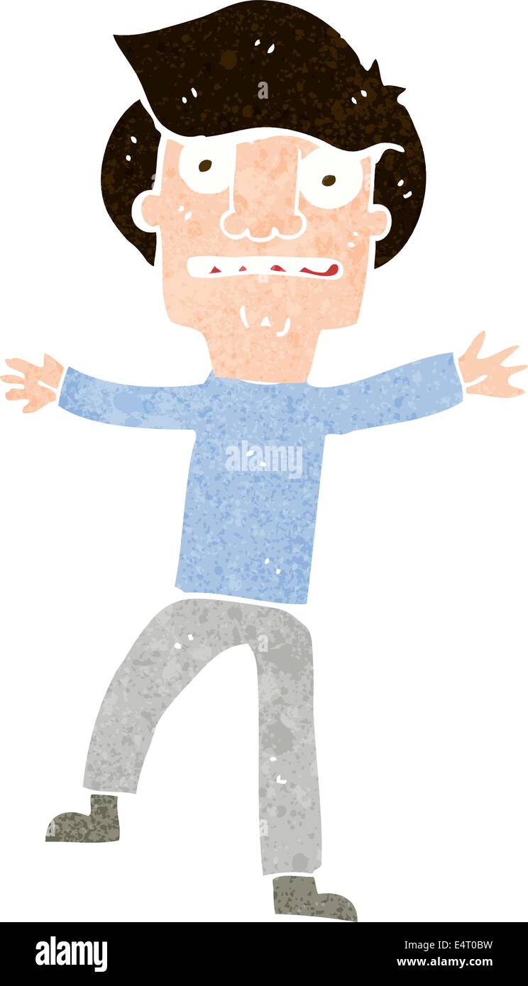 Cartoon panicking boy hi-res stock photography and images - Alamy