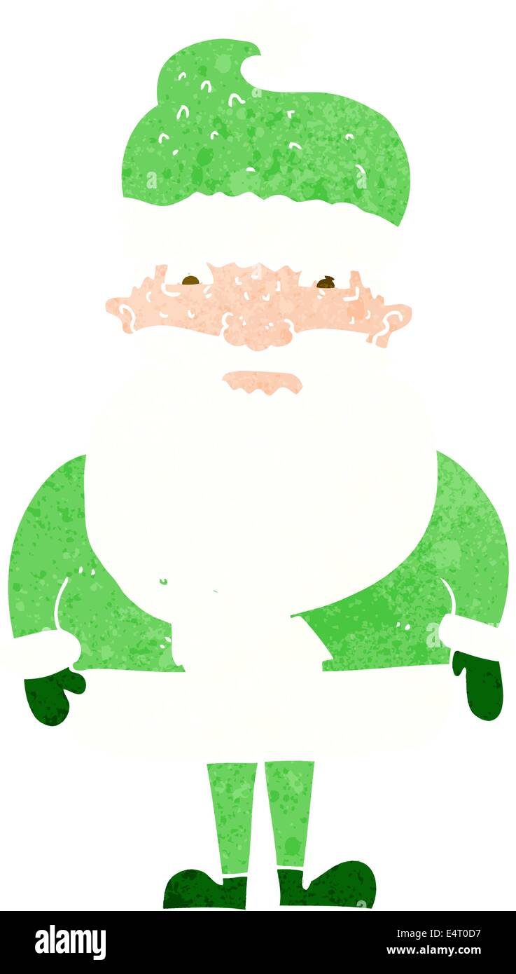 cartoon grumpy santa claus Stock Vector Image & Art - Alamy