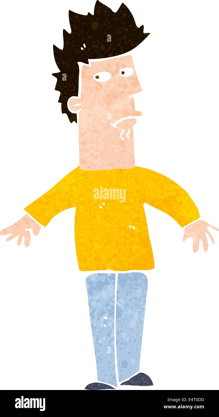 cartoon worried man Stock Vector Image & Art - Alamy