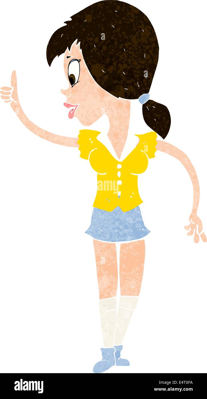 cartoon girl with idea Stock Vector Image & Art - Alamy