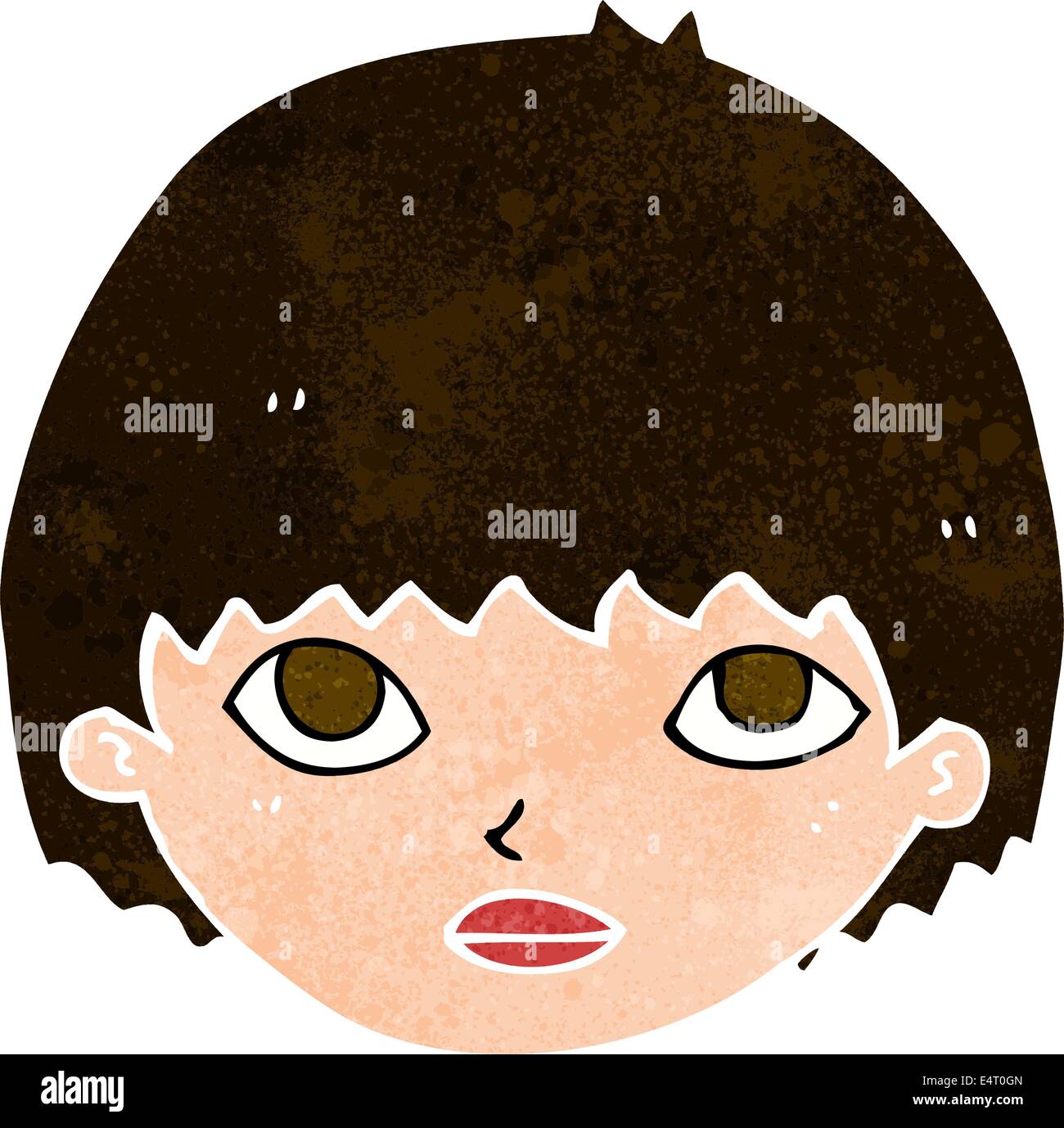 cartoon girl staring Stock Vector Image & Art - Alamy