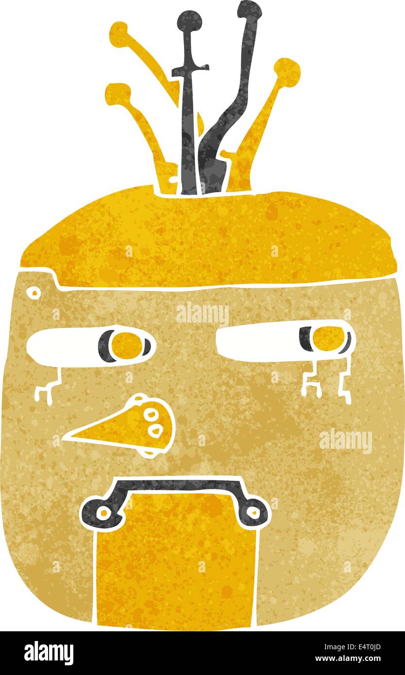 cartoon robot head Stock Vector Image & Art - Alamy