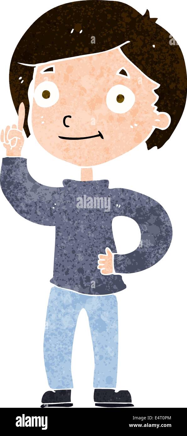 cartoon boy with idea Stock Vector Image & Art - Alamy