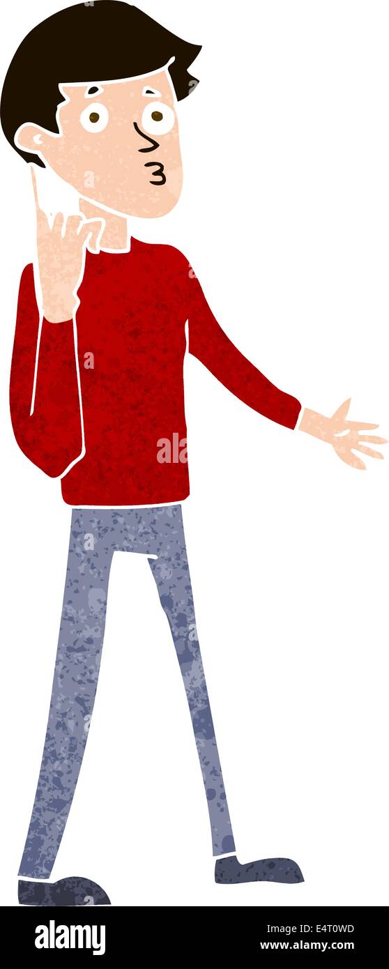 cartoon man asking question Stock Vector Image & Art - Alamy