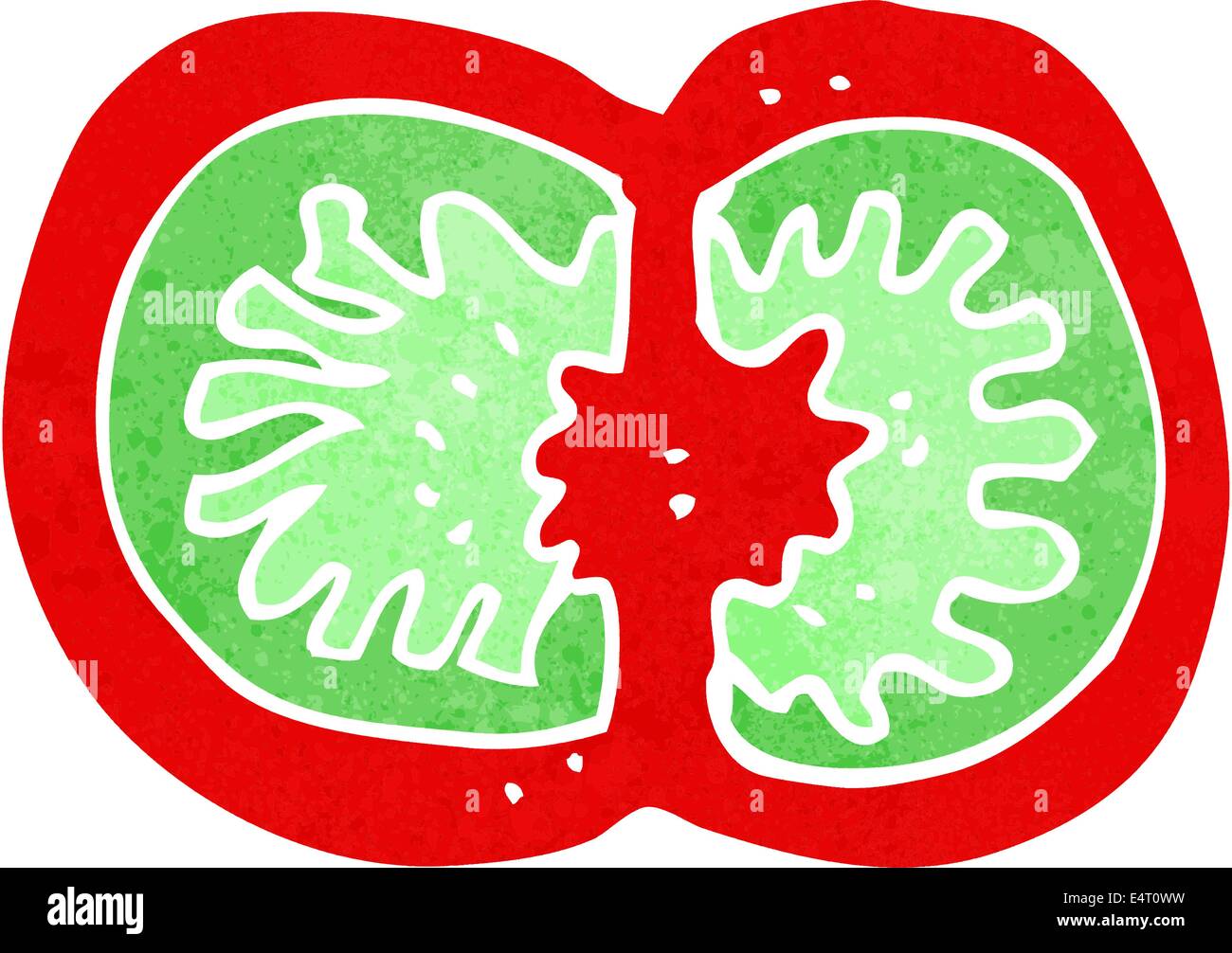 cartoon sliced tomato Stock Vector Image & Art - Alamy
