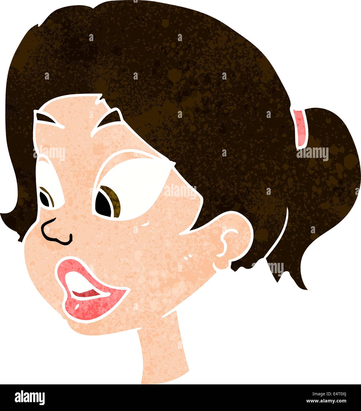cartoon friendly woman Stock Vector Image & Art - Alamy