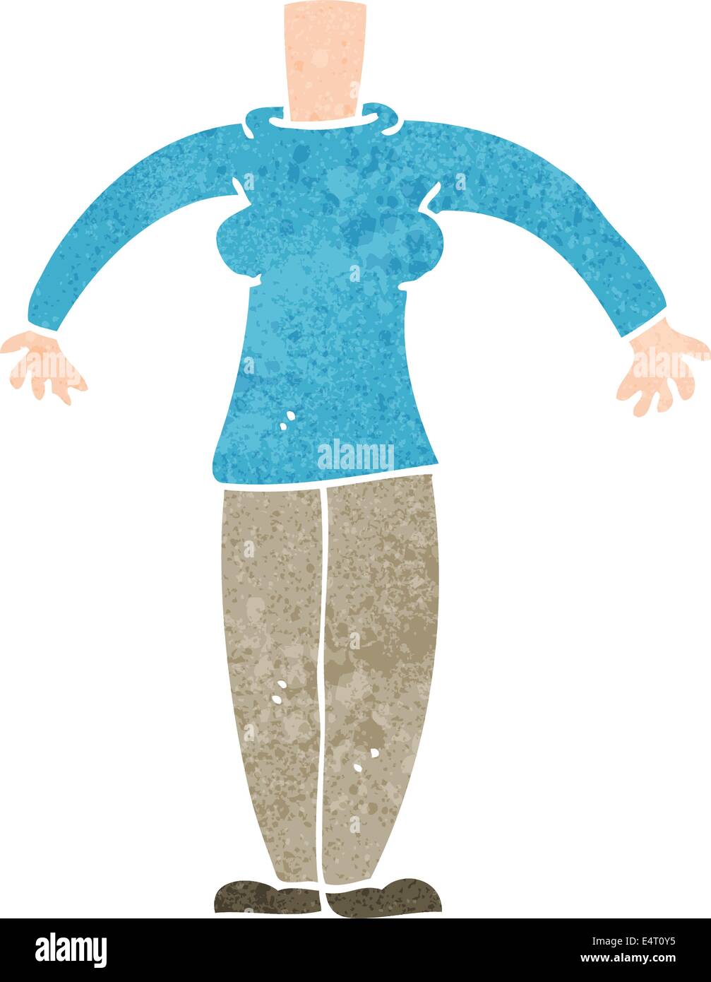 cartoon female body (add photos or mix and match cartoons Stock Vector ...