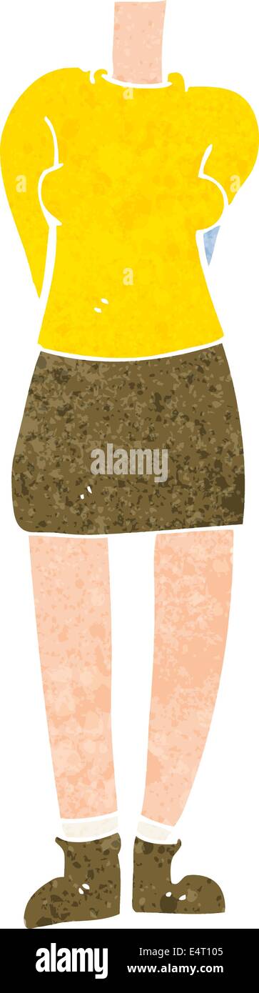 cartoon female body (mix and match cartoons or add own photos Stock ...