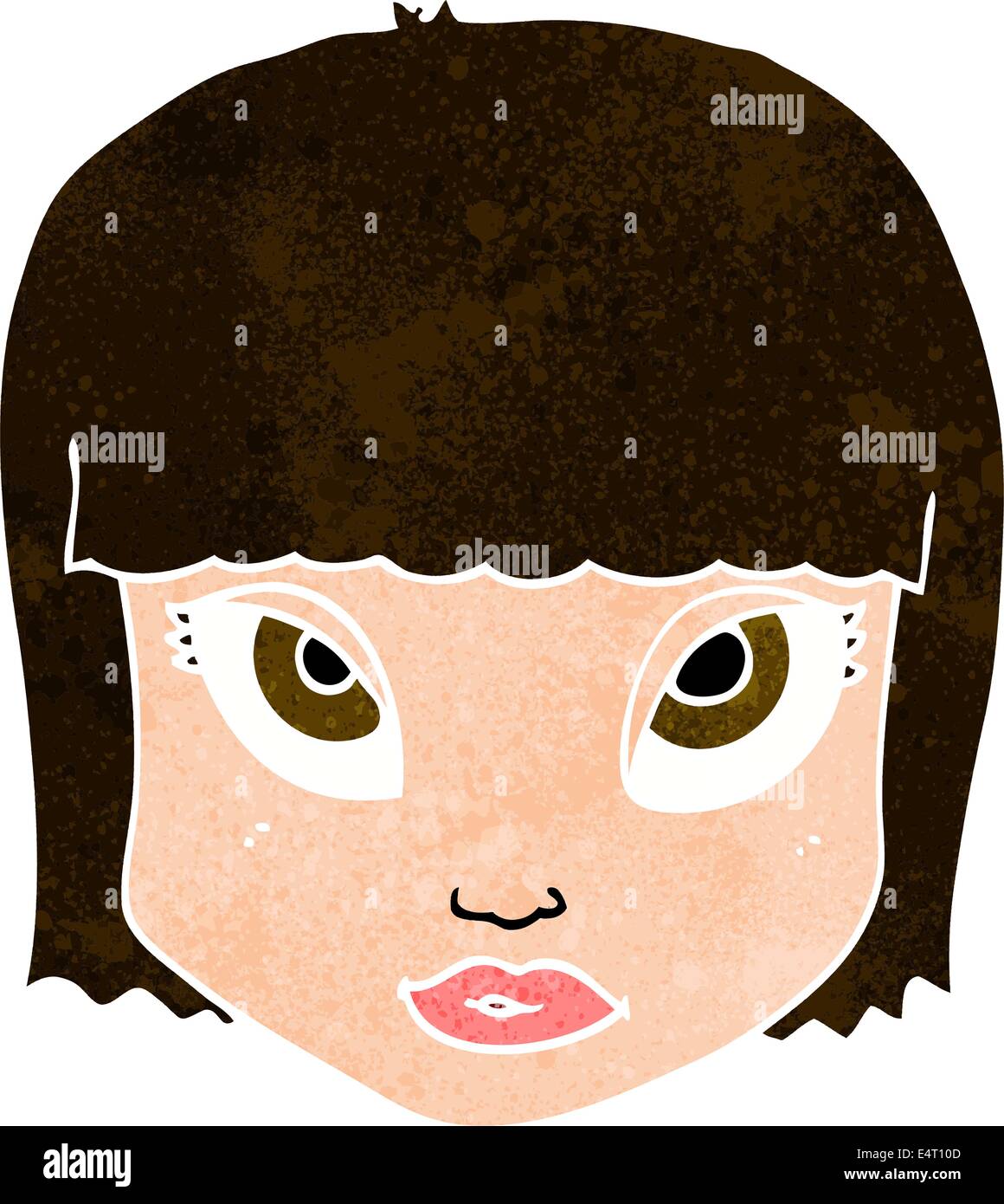 cartoon female face Stock Vector Image & Art - Alamy