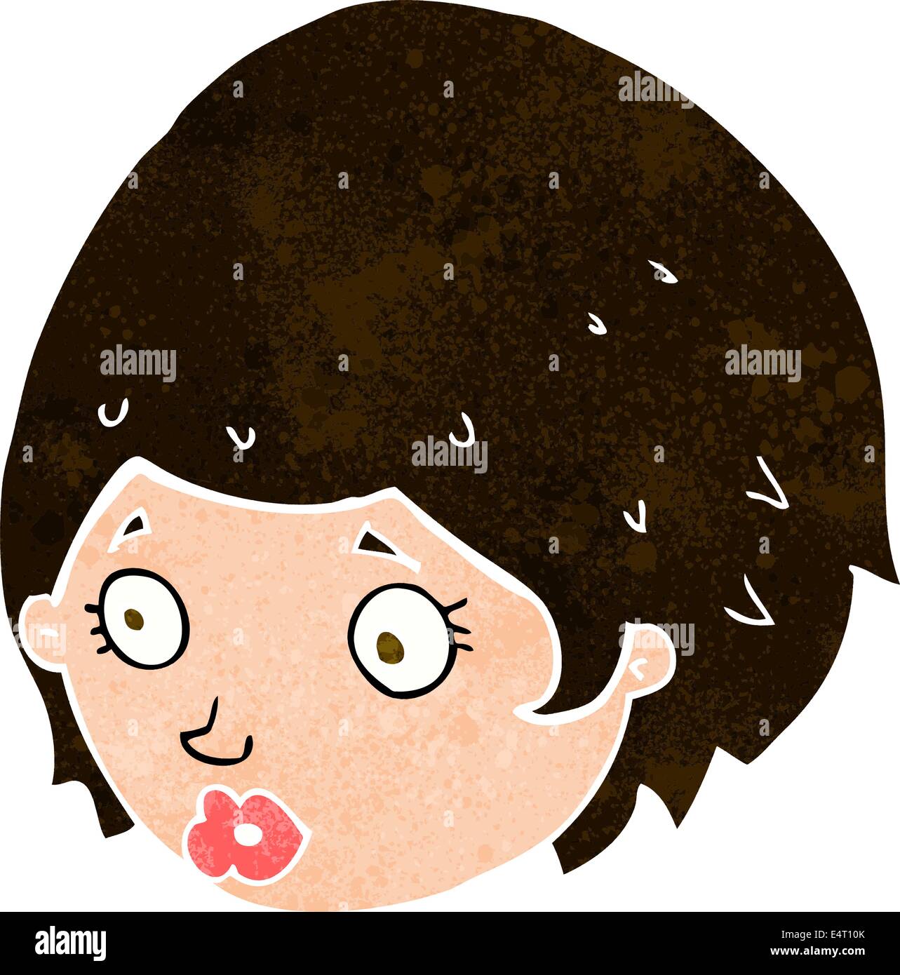 cartoon girl with concerned expression Stock Vector Image & Art - Alamy