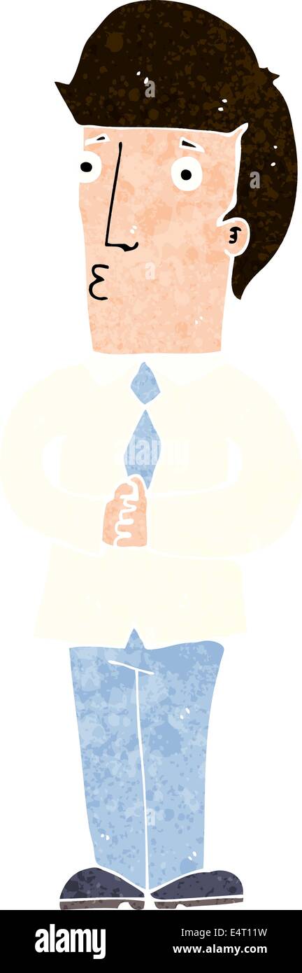 cartoon nervous man Stock Vector Image & Art - Alamy