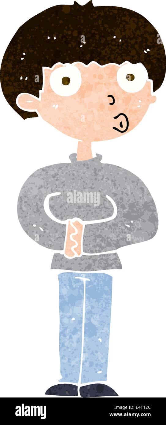 cartoon curious man Stock Vector Image & Art - Alamy